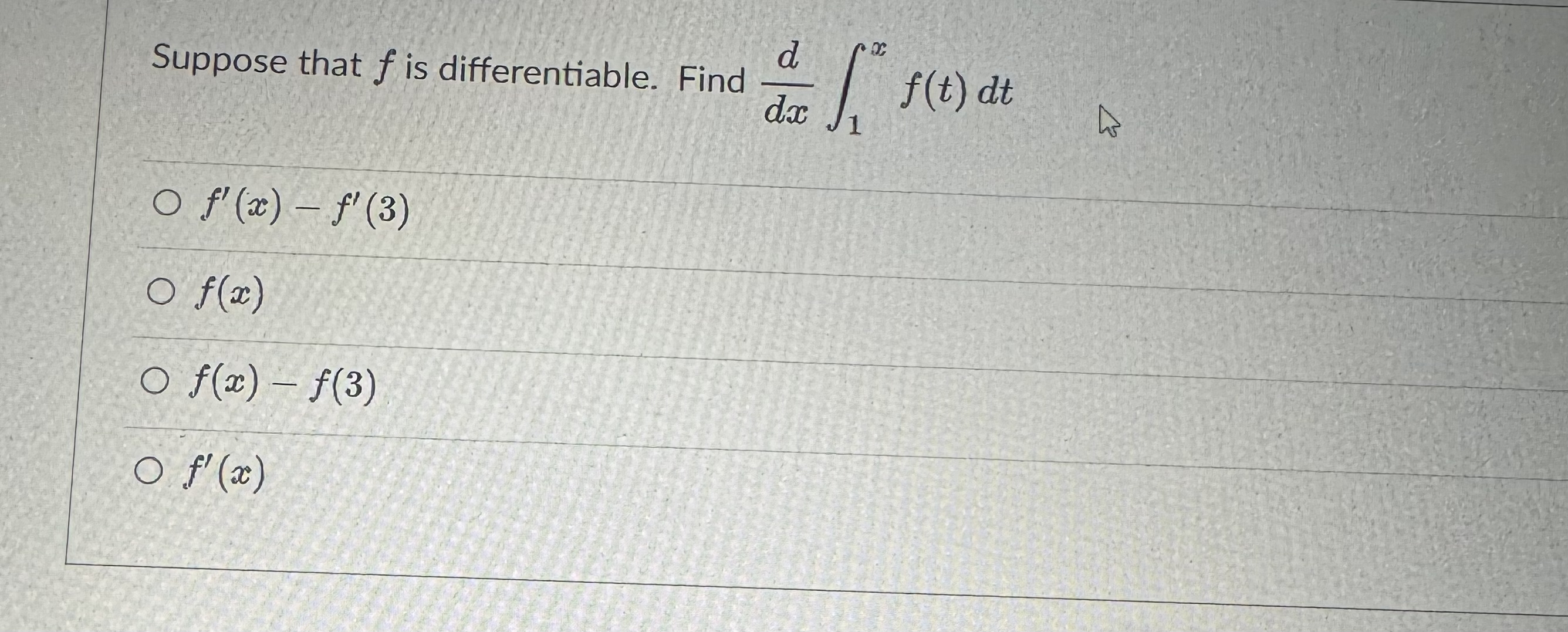Solved Suppose that f ﻿is differentiable. Find | Chegg.com
