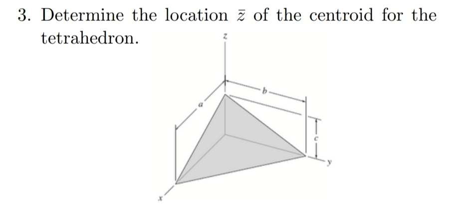 Solved Determine the location ?bar (z) ﻿of the centroid for | Chegg.com