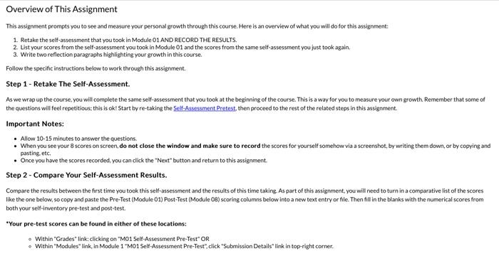 Overview of This Assignment This assignment prompts | Chegg.com