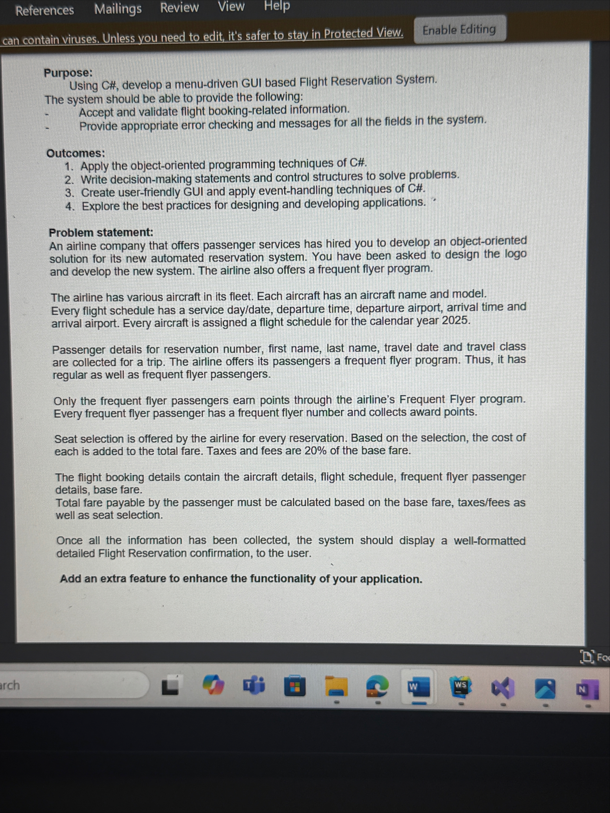 Purpose:Using CII, develop a menu-driven GUI based | Chegg.com