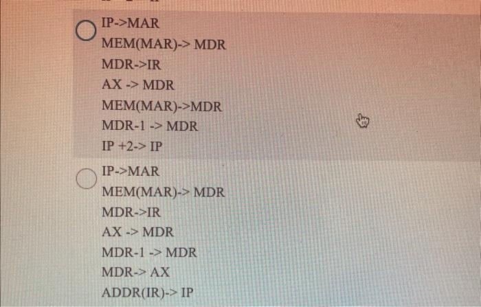 Solved Consider the instruction DEC AX in which the contents | Chegg.com