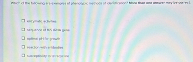 Solved Which of the following are examples of phenotypic | Chegg.com