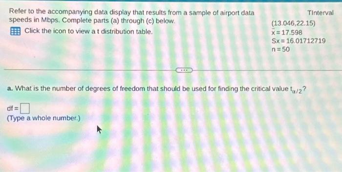 Solved Refer to the accompanying data display that results | Chegg.com