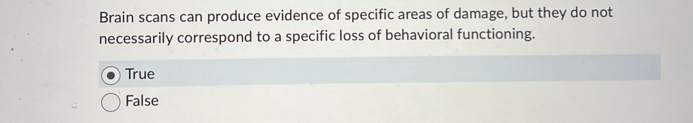 Solved Brain scans can produce evidence of specific areas of | Chegg.com
