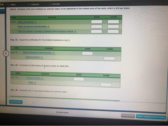 Solved eBook Calculator Print Item Entries for Selected | Chegg.com