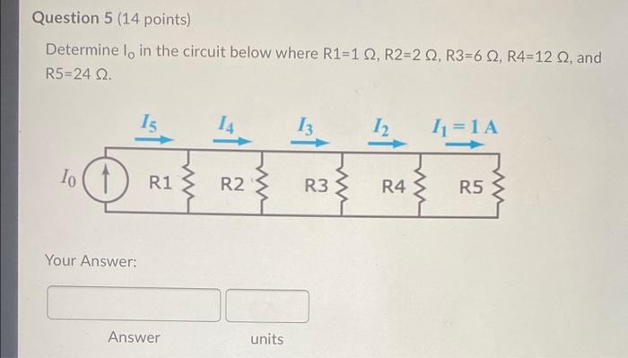 Solved Determine I0 in the circuit below where | Chegg.com