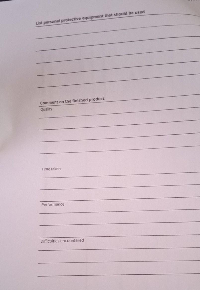 Solved Task Ai Work sately to carry out the inspection and | Chegg.com