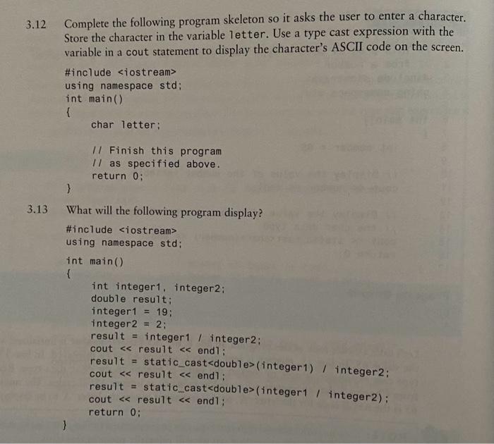 Solved 3 8 Write C Expressions For The Following Algebraic