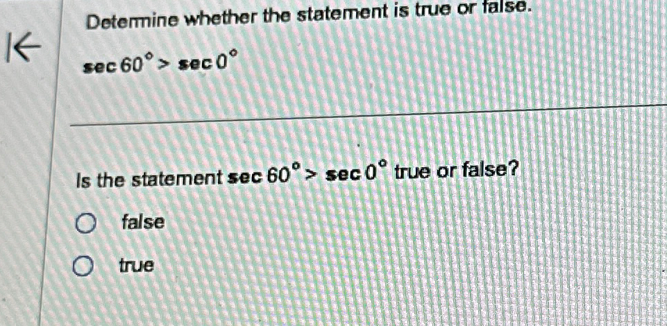 Solved Determine whether the statement is true or | Chegg.com