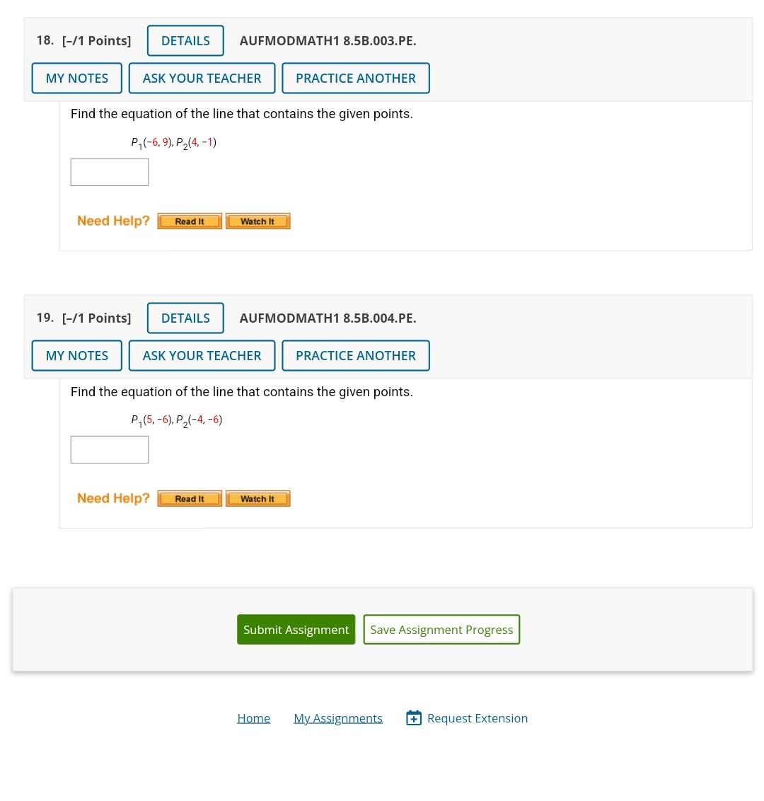 Solved [-/1 Points] AUFMODMATH1 8.5B.003.PE. Find the | Chegg.com