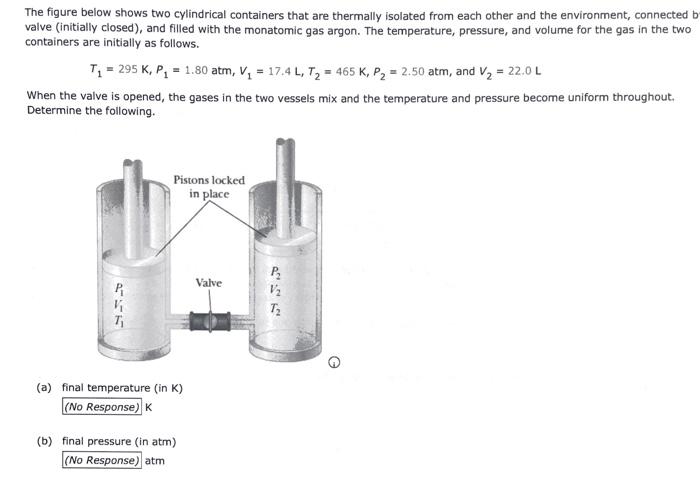 Solved The figure below shows two cylindrical containers | Chegg.com