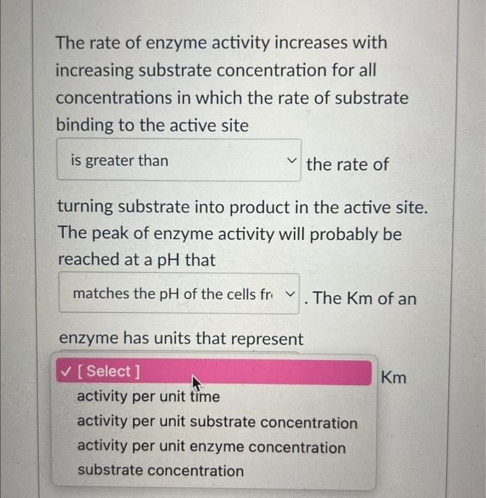 The rate of enzyme activity increases with increasing | Chegg.com