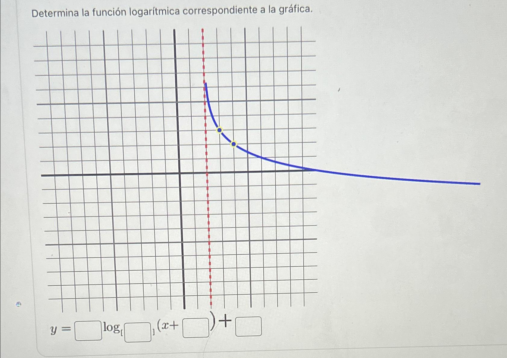 Solved Determine the logarithmic function corresponding to | Chegg.com