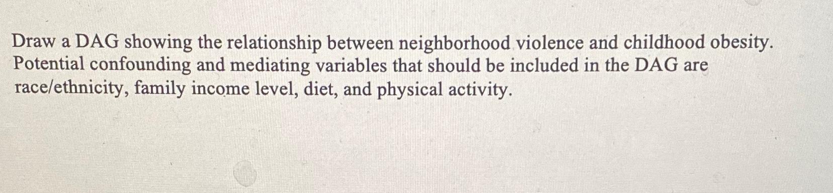 Solved Draw a DAG showing the relationship between | Chegg.com