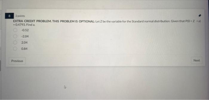 Solved 8 EXTRA CREDIT PROBLEM. THIS PROBLEM IS OPTIONAL: Let | Chegg.com