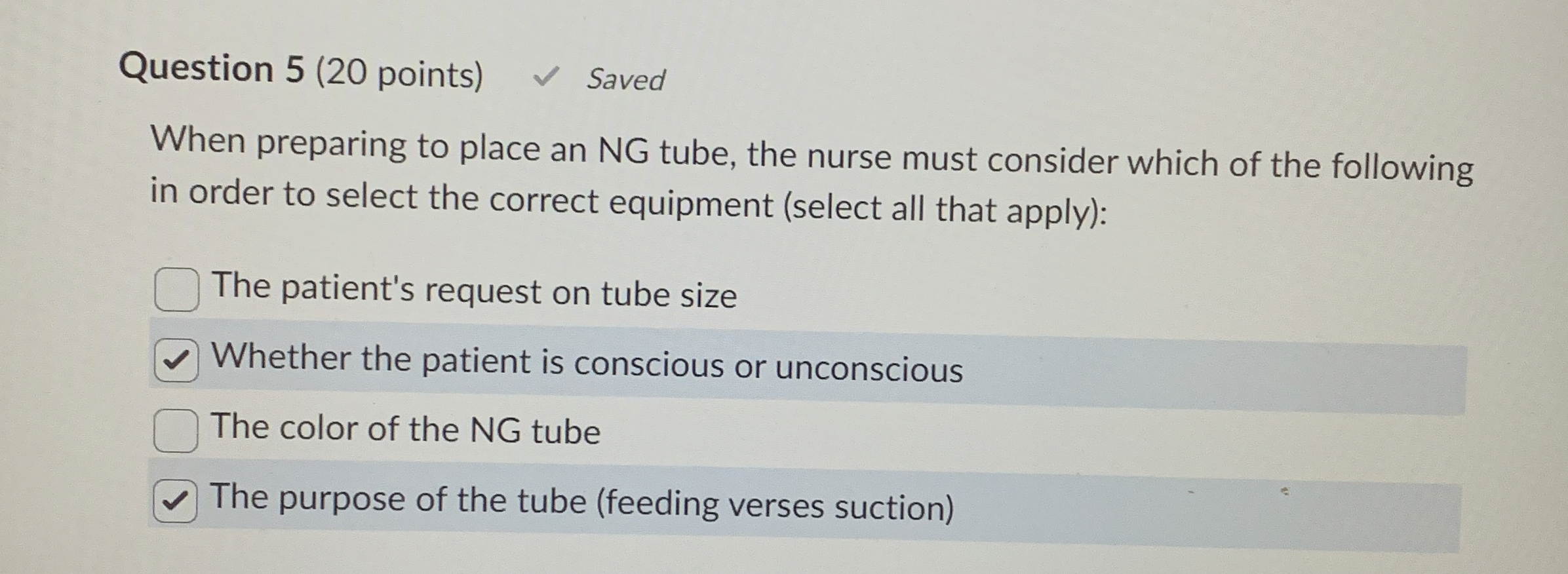 Solved Question 5 (20 ﻿points)When preparing to place an NG | Chegg.com