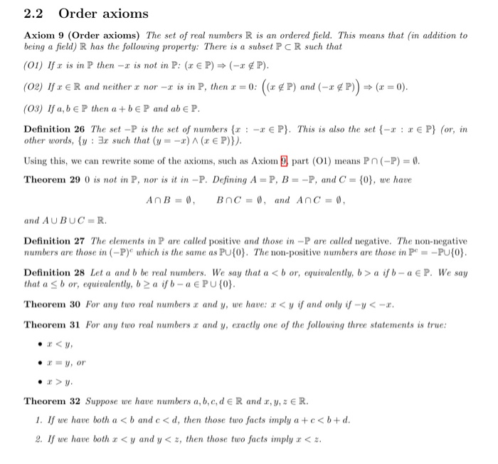 Solved Please prove theorem 33,34,35use definitions26,27,28 | Chegg.com