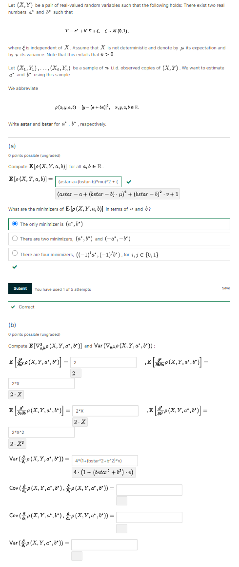 Solved Let (x,Y) ﻿be a pair of real-valued random variables | Chegg.com