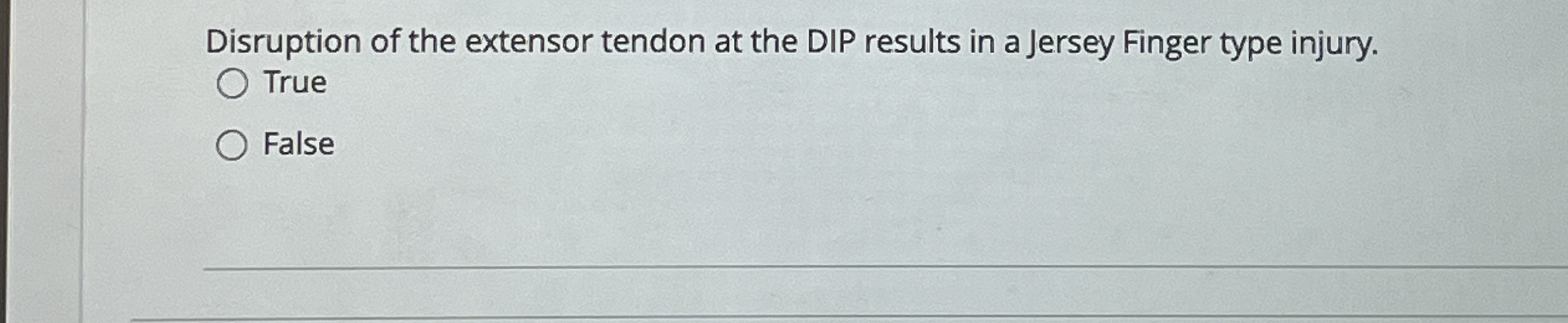 Solved Disruption of the extensor tendon at the DIP results | Chegg.com