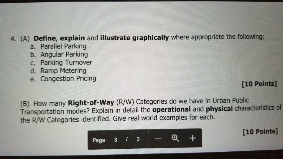 Solved 4. (A) Define, explain and illustrate graphically | Chegg.com