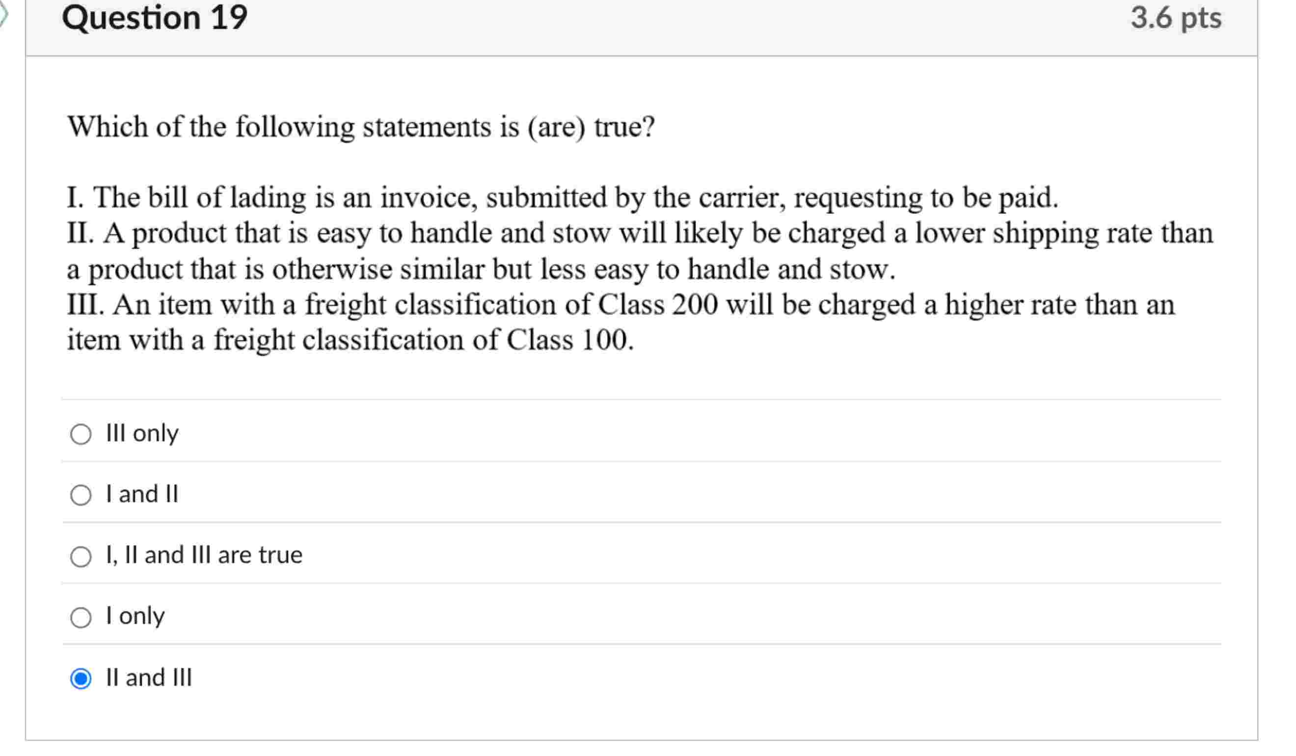 Solved Question 19Which of the following statements is (are) | Chegg.com
