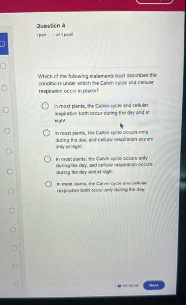 Solved Question 41 ﻿part -- ﻿of 1 ﻿pointWhich of the | Chegg.com