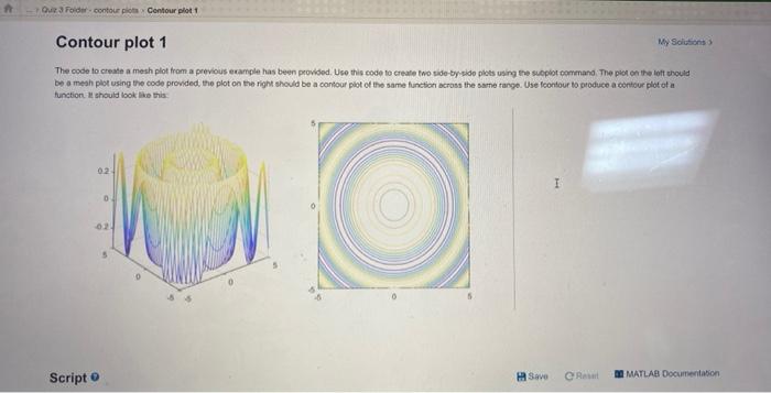 Solved Our Foder contour Contour plot 1 Contour plot 1 My | Chegg.com