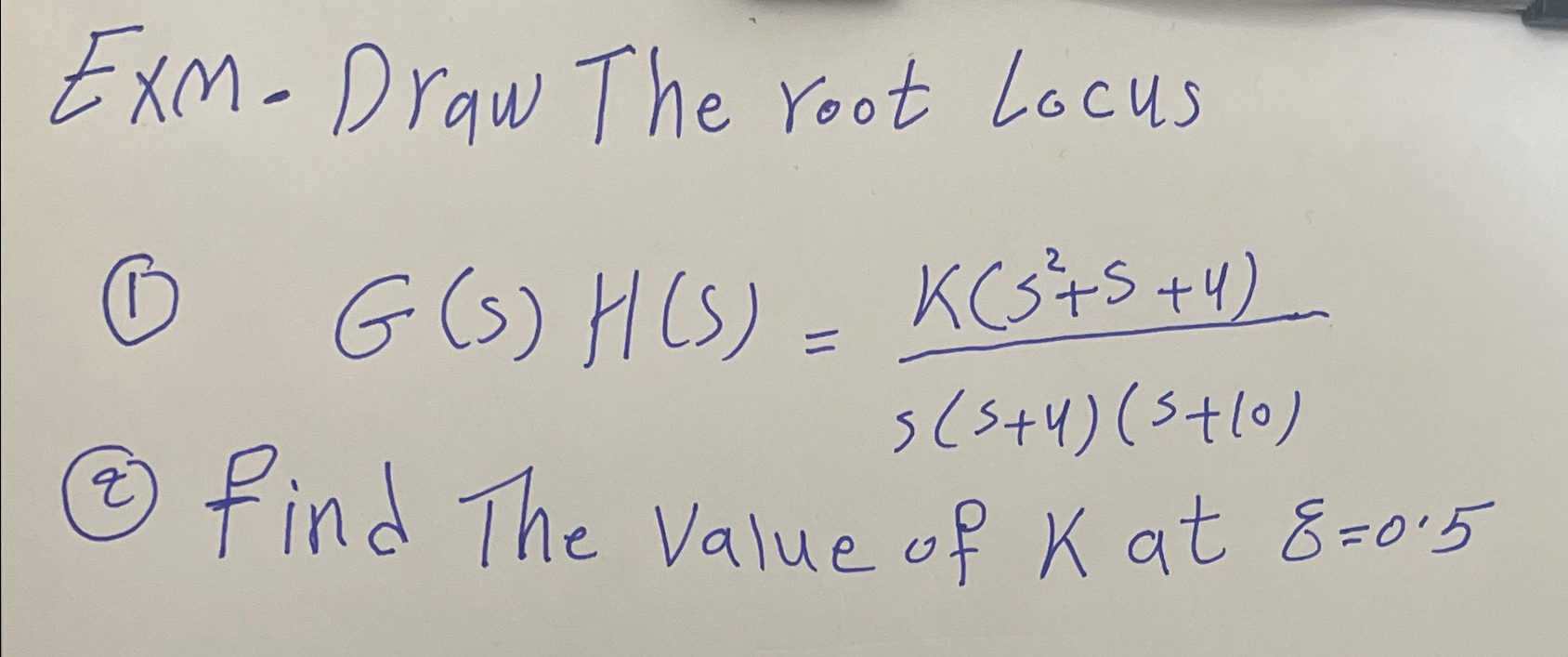 Solved Exm- ﻿Draw The root | Chegg.com