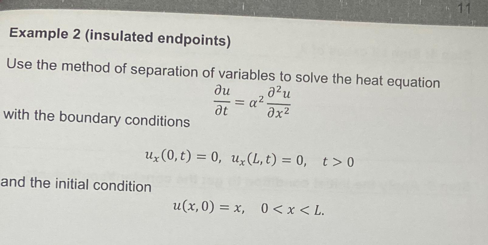 Solved Example 2 (insulated endpoints)Use the method of | Chegg.com