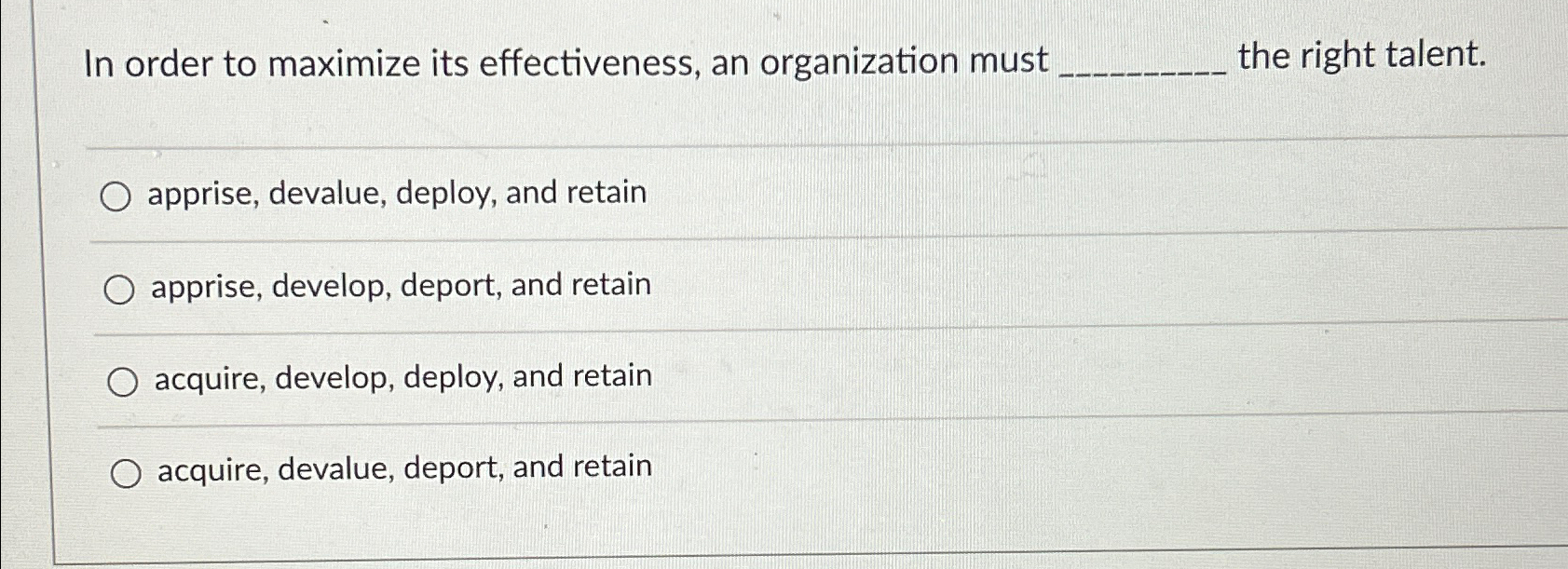 Solved In order to maximize its effectiveness, an | Chegg.com