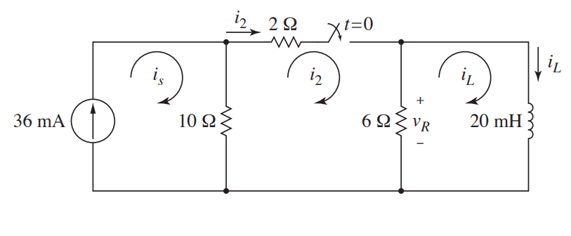 Solved The circuit shown above is in ﻿steady state | Chegg.com