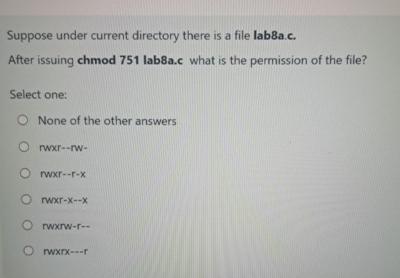 Solved Suppose under current directory there is a file | Chegg.com