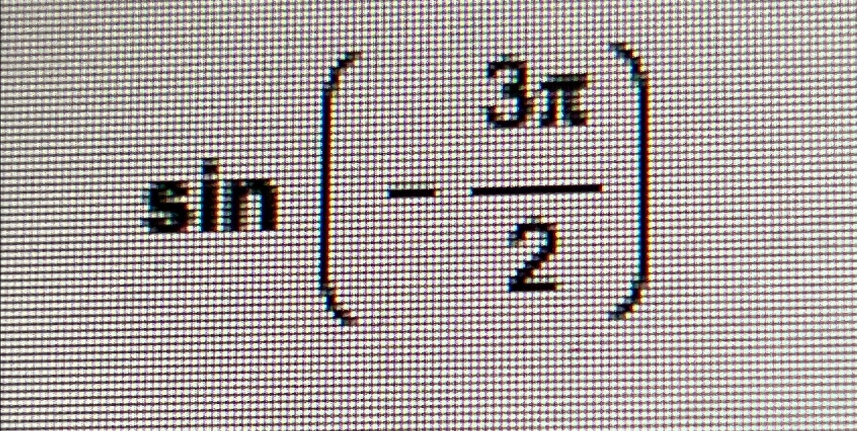 Solved sin(-3π2) | Chegg.com
