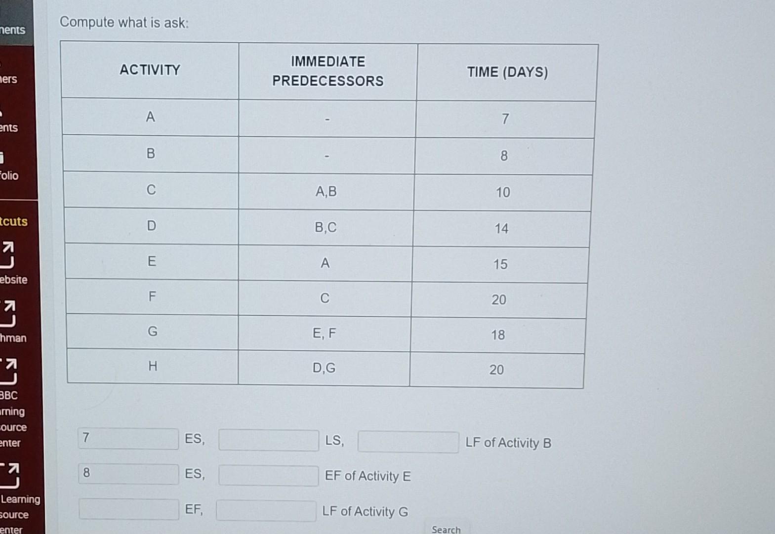 Solved Compute what is ask: | Chegg.com