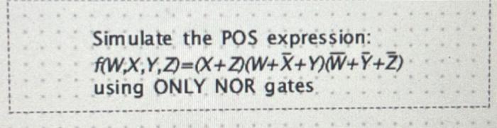 Solved Simulate the POS expression: | Chegg.com