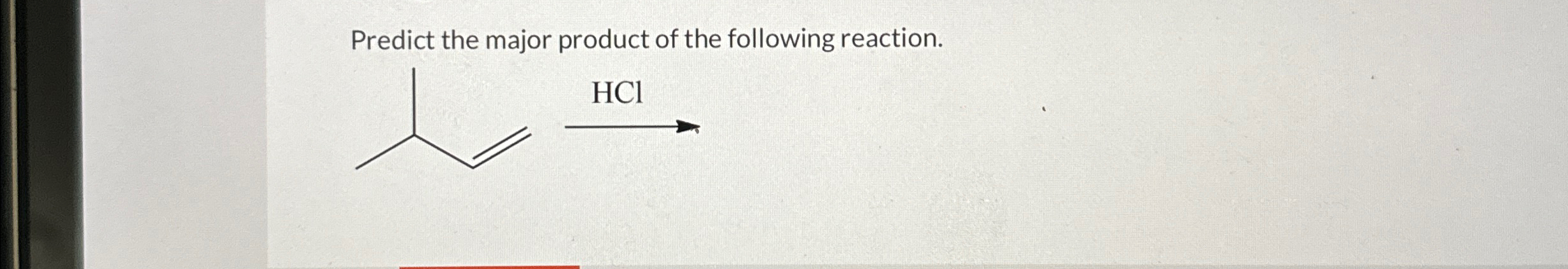 Solved Predict the major product of the following reaction | Chegg.com