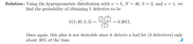 Solved Solution: Using the hypergeometric distribution with | Chegg.com