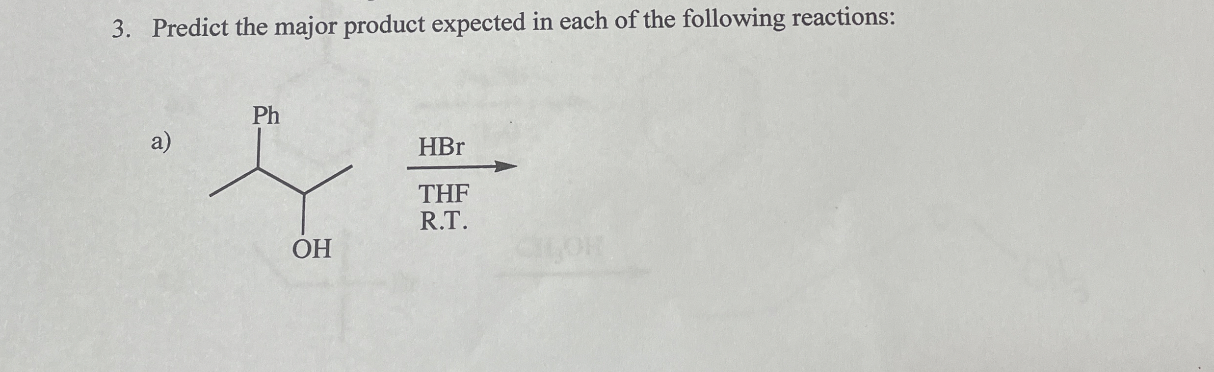 Solved Predict the major product expected in each of the | Chegg.com