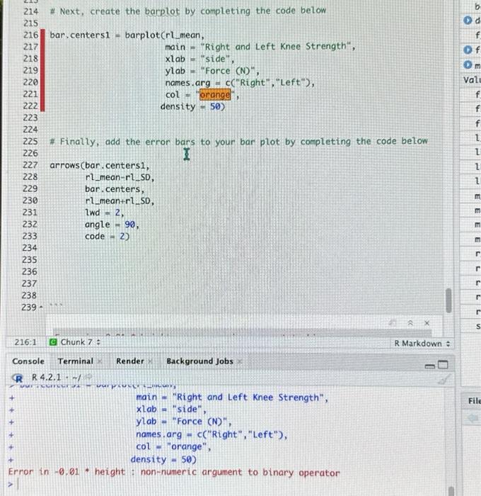 Solved 214 \# Next, create the barplot by completing the | Chegg.com