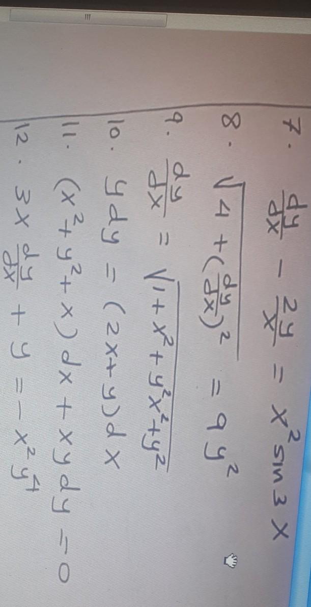 Solved sove the following differential equation 19 lux dx + | Chegg.com Solved sove the following differential equation 19 lux dx + | Chegg.com