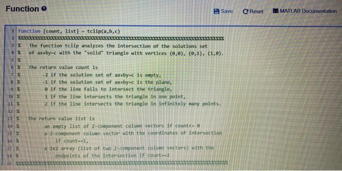 Solved Problem statement: Create a function named tclip that | Chegg.com