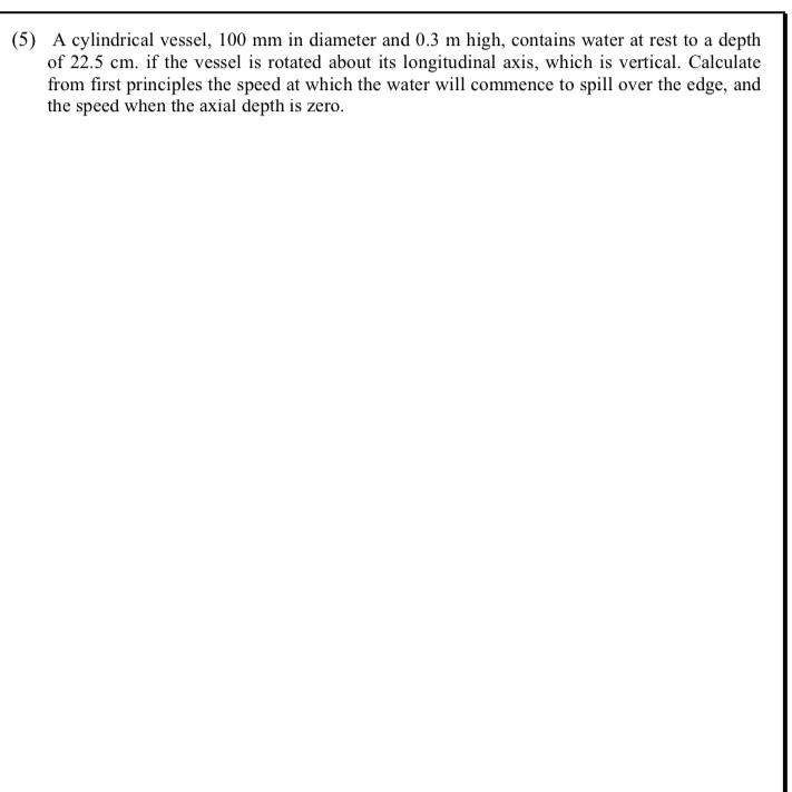 Solved (5) ﻿A cylindrical vessel, 100mm ﻿in diameter and | Chegg.com