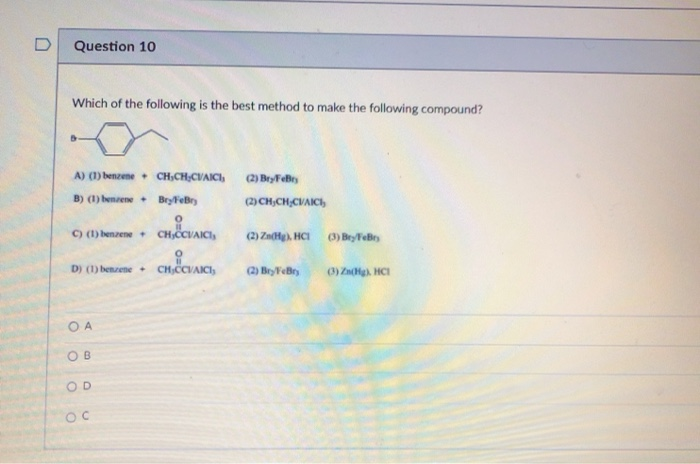 Solved Which of the following aromatic compounds react the | Chegg.com