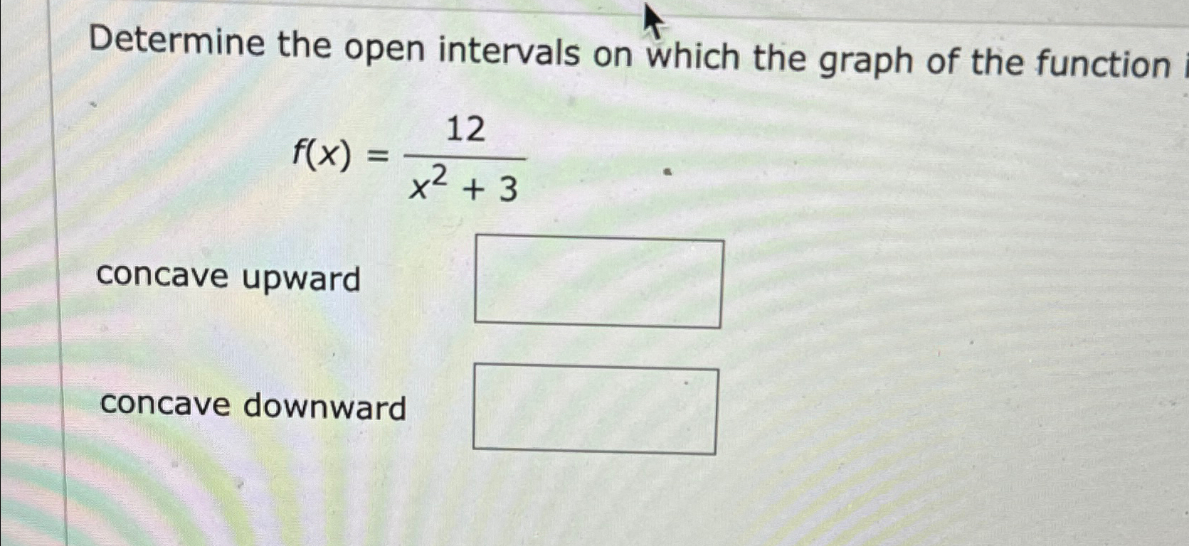 Solved Determine the open intervals on which the graph of | Chegg.com