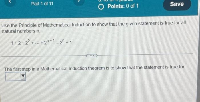 Solved Use the Principle of Mathematical Induction to show | Chegg.com