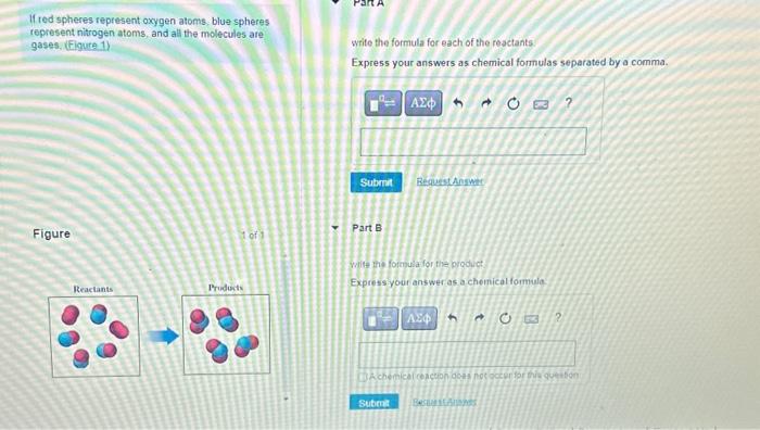 Solved If red spheres represent oxygen atoms, blue spheres | Chegg.com