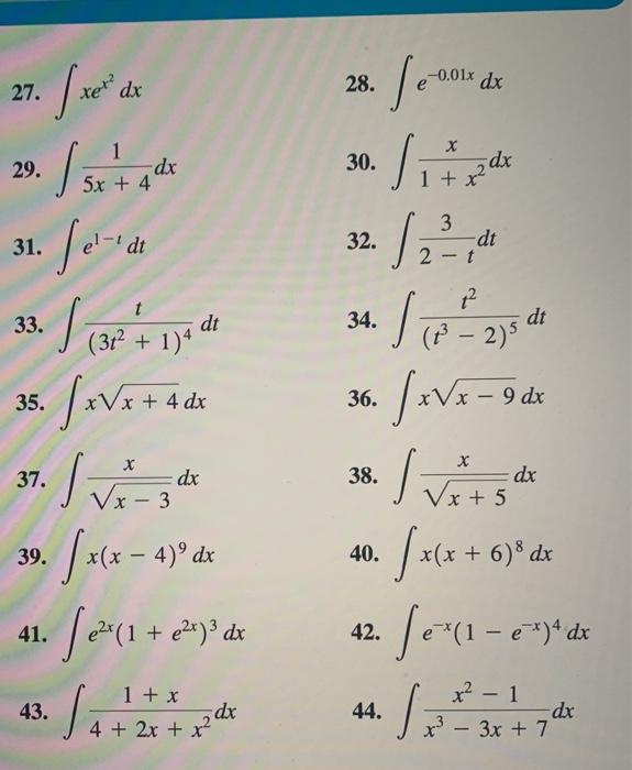 Solved Explain. In Problems 59–70, find each indefinite | Chegg.com