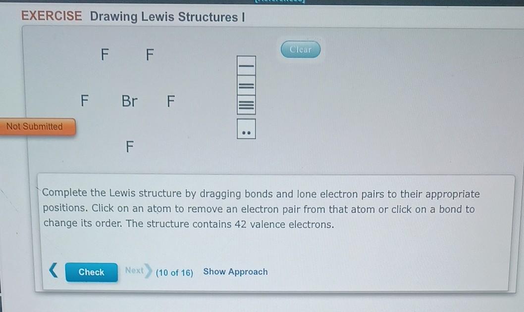 Solved EXERCISE Drawing Lewis Structures I Complete the | Chegg.com