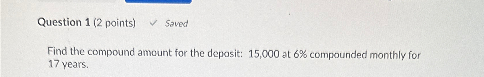 Solved Question 1 (2 ﻿points) ﻿SavedFind the compound | Chegg.com