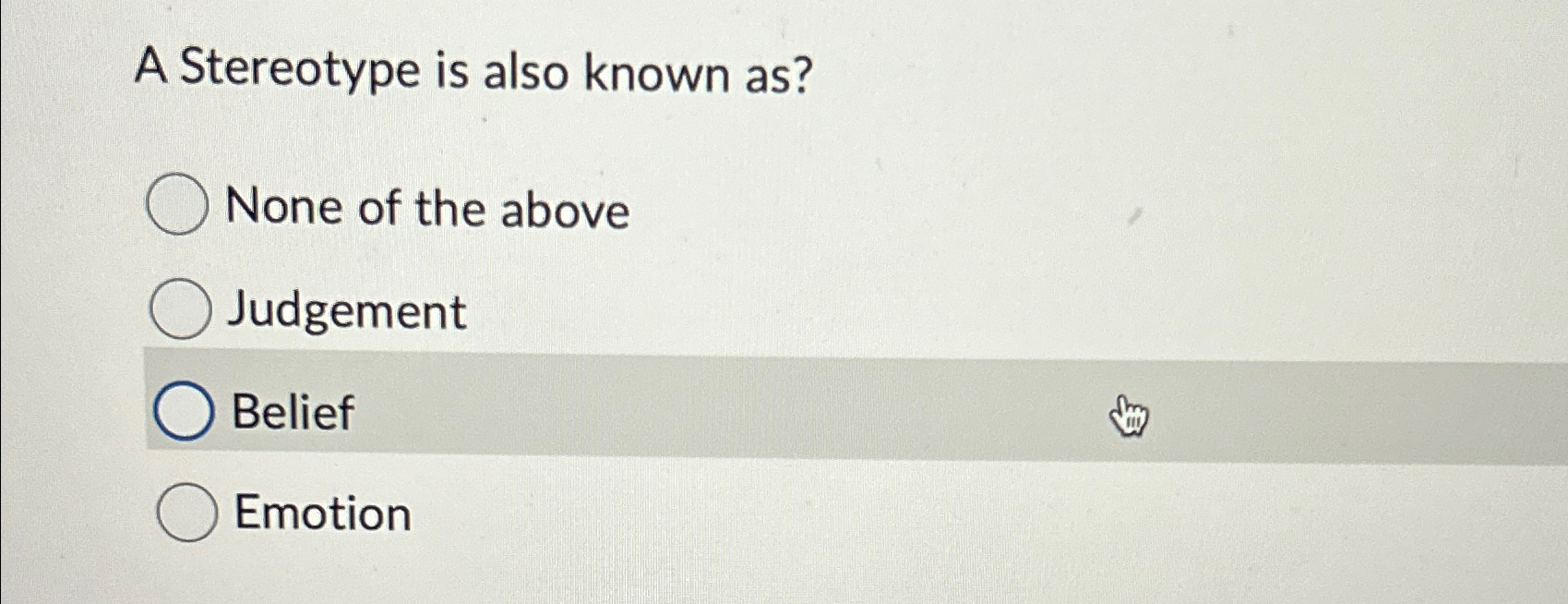 Solved A Stereotype is also known as?None of the | Chegg.com